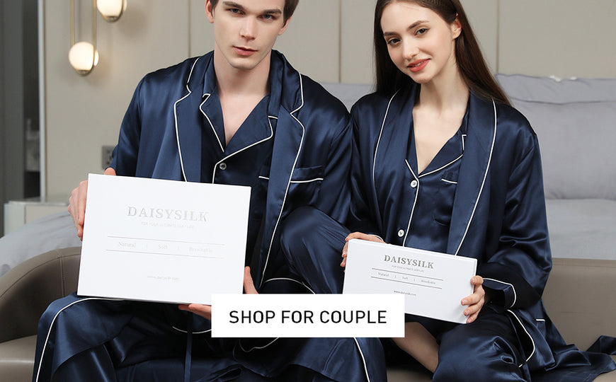 Women's Washable Long Sleeve Silk Pajama Set - 100% Mulberry Silk ...